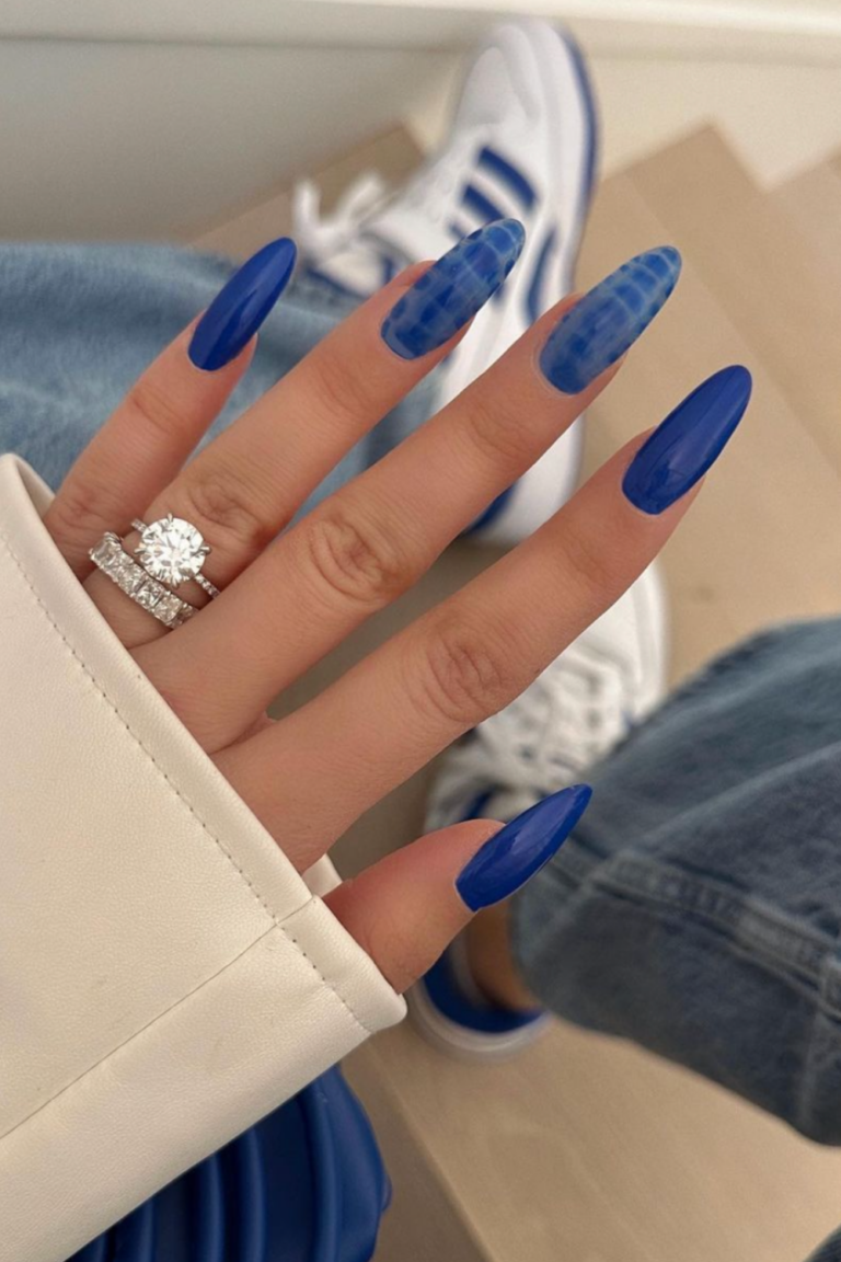42 Blue Nail Designs That'll Have You Feeling Extra AF!