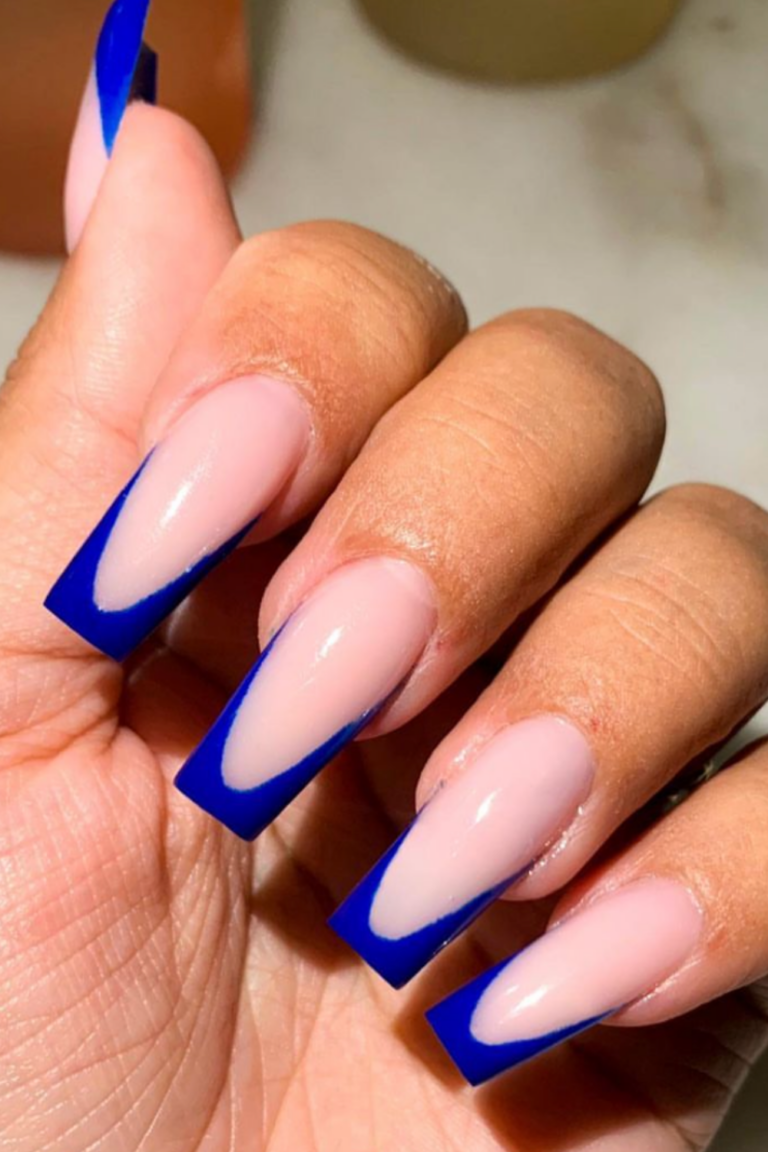 42 Blue Nail Designs That'll Have You Feeling Extra AF!