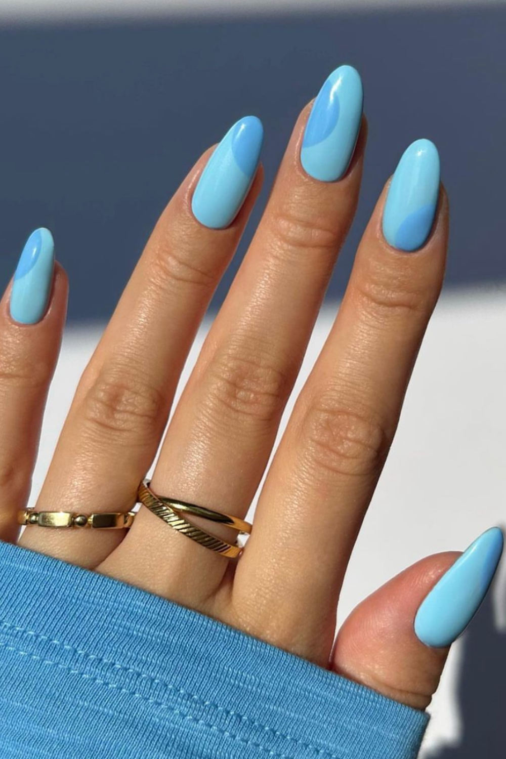 42 Blue Nail Designs That'll Have You Feeling Extra AF!