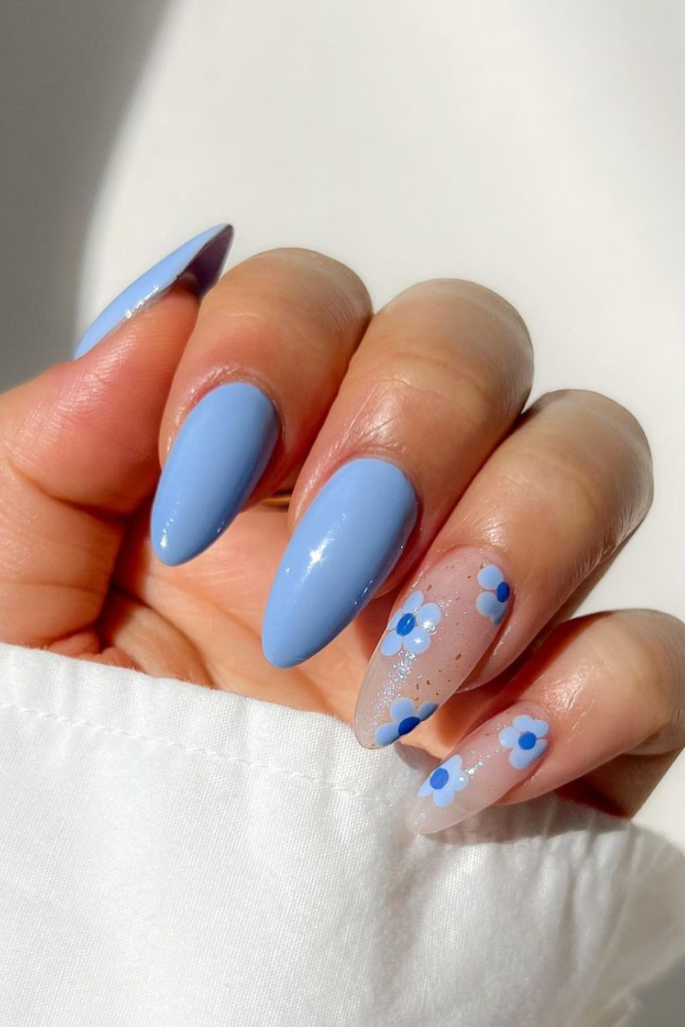 42 Blue Nail Designs That'll Have You Feeling Extra AF!