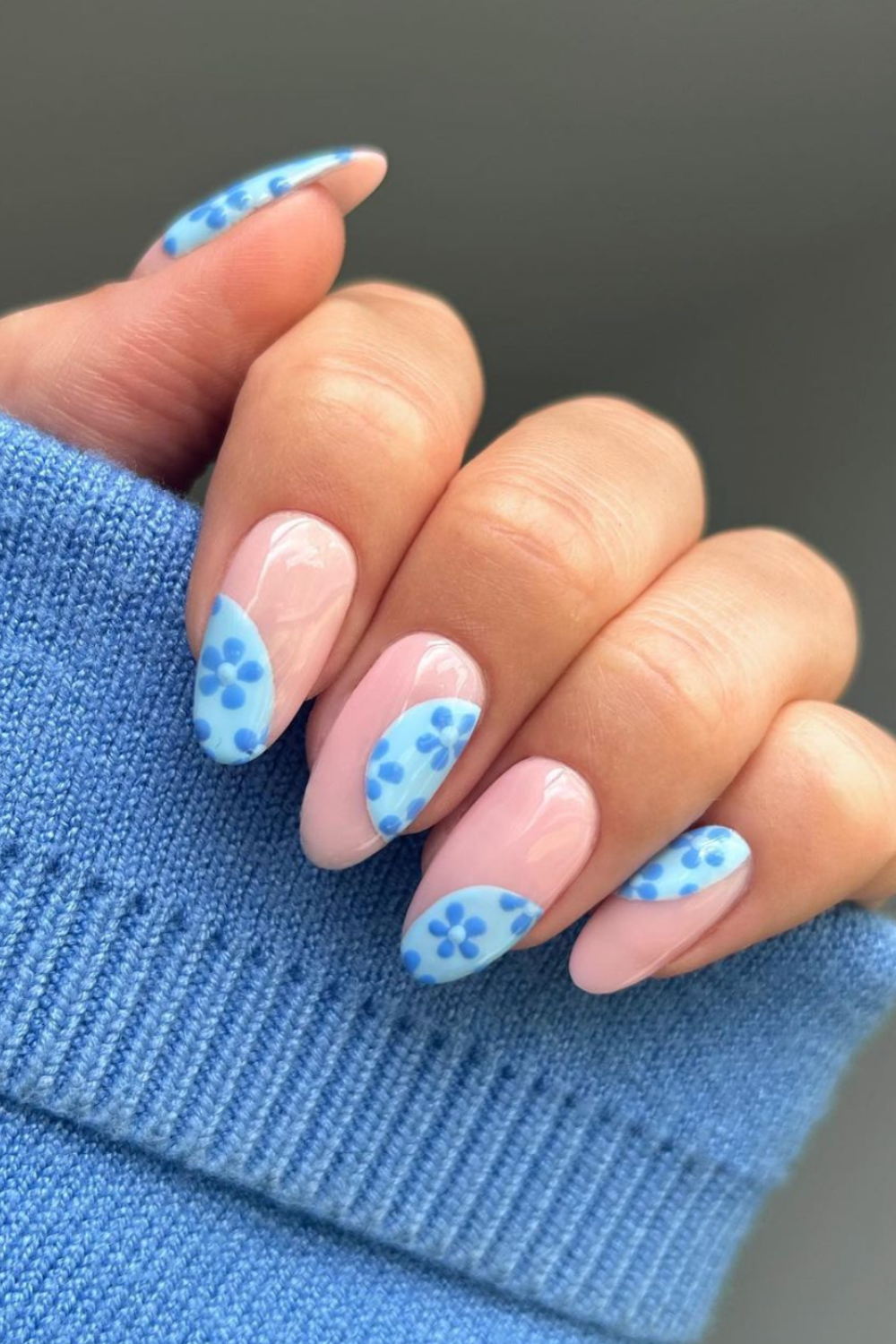 42 Blue Nail Designs That'll Have You Feeling Extra AF!