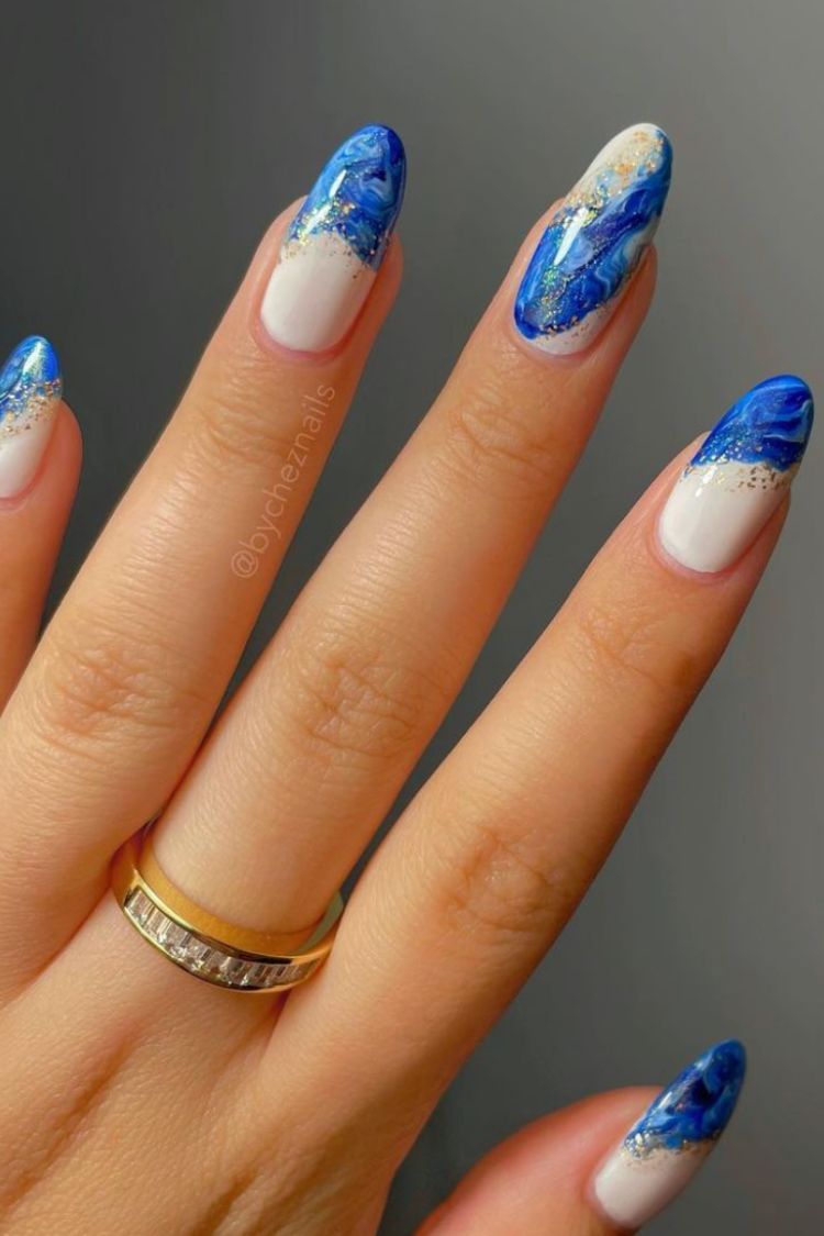 29 Dark Blue Nails To Make Your Tips Shine Like A Midnight Sky!