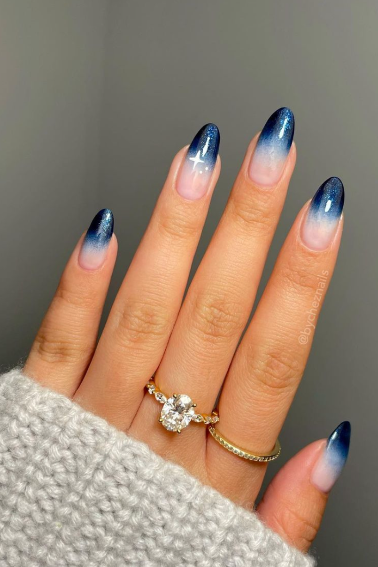 29 Dark Blue Nails To Make Your Tips Shine Like A Midnight Sky!