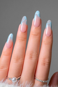 37 Truly Wow Light Blue Nails That Are Straight Up Fire