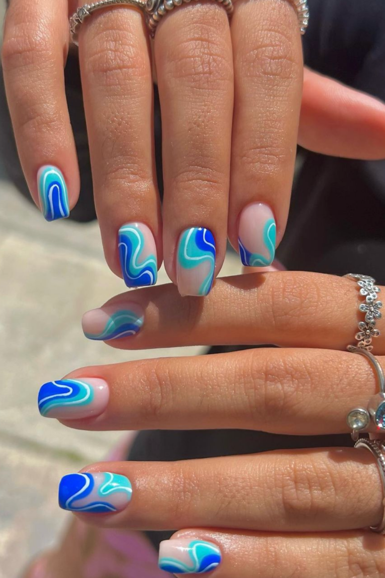 37 Truly Wow Light Blue Nails That Are Straight Up Fire