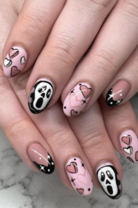 49 Creepy Cute Ghost Face Nails That Are Hauntingly Gorgeous!