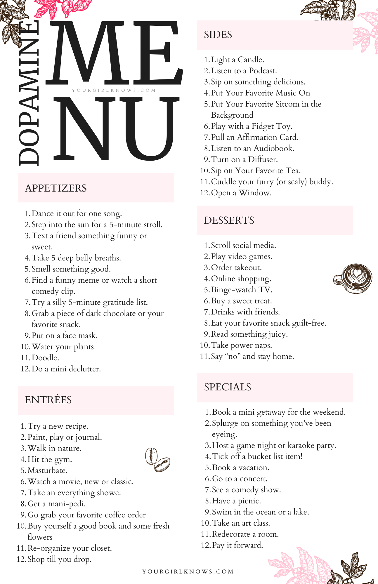 Tiktok’s Newest Self Care Trend—Dopamine Menu Is Everything You Need ...